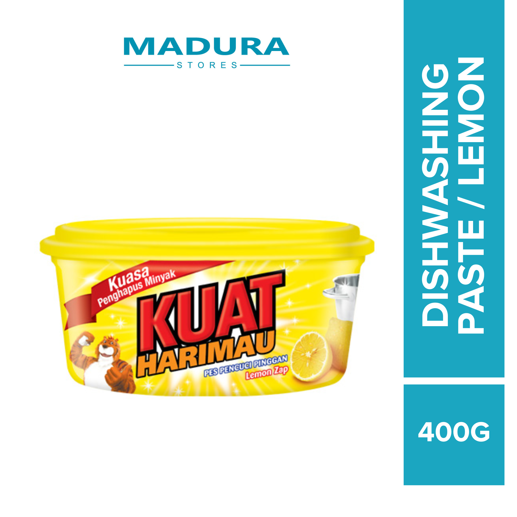 Kuat Harimau Dish Washing Paste Lemon Zip 400g | Lazada