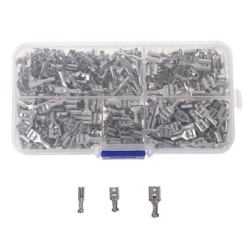500pcs/box Crimp Terminals Set Wire Connection Plug Spring Male Female ...