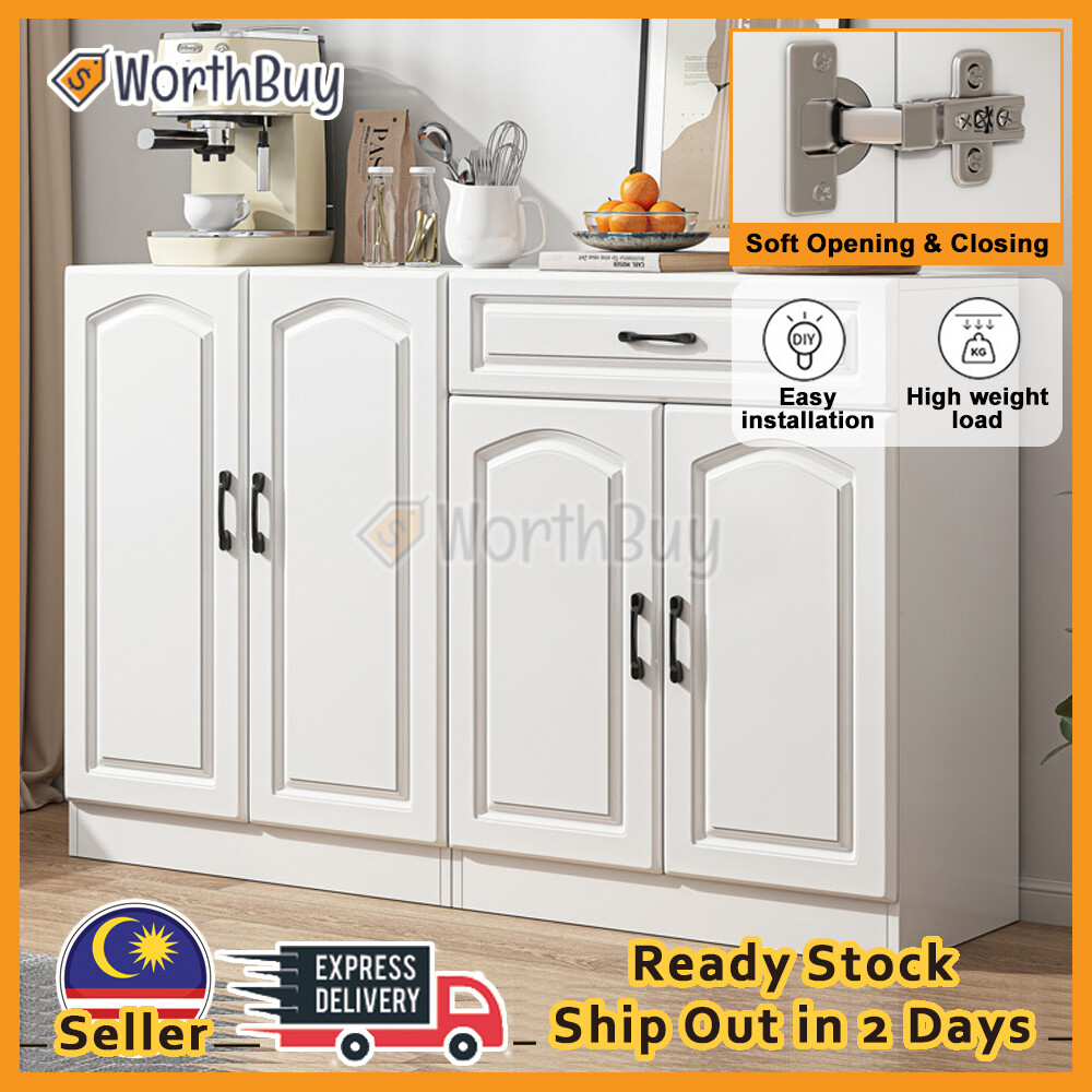 Worthbuy Household Cabinet Wooden Cabinet With Doors Storage Cupboard ...
