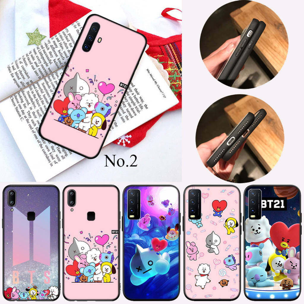 11GHT BT21ปก BTS สำหรับ VIVO U3 Y5S Y11 Y11S Y12 Y15 Y17 Y19 Y20 Y20i Y20S Y30 Y50 Y53 Y70นุ่ม ...