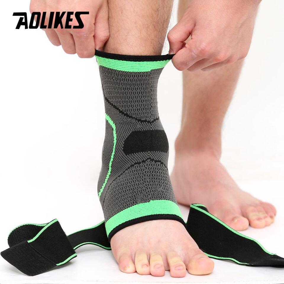 AOLIKES Ankle Support Brace Foot Guard Sprains Elastic Ankle Sleeve ...