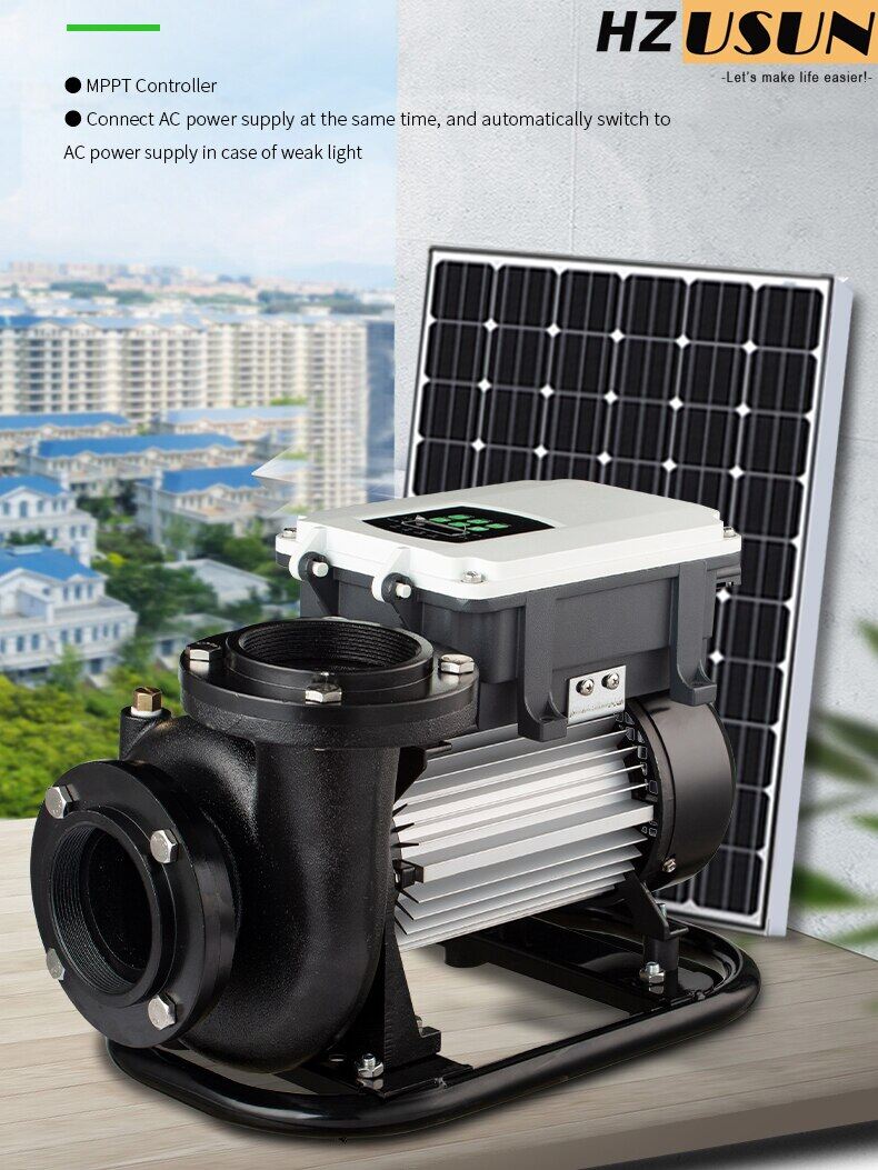 DC 2 HP 3 Inch Big Flow Solar Powered Above Ground Booster Pump Pumping ...