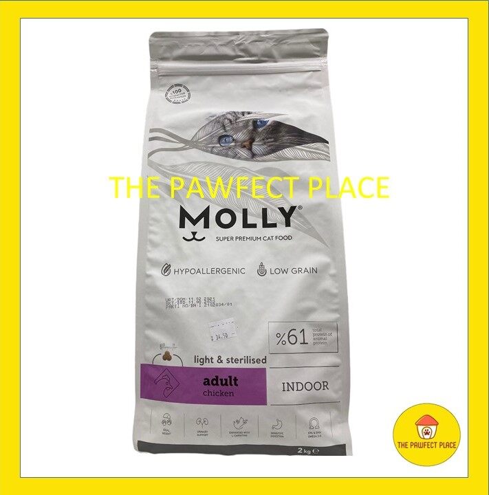 Molly Super Premium Cat Food 2KG Kitten & Mother/Chicken & Anchovy ...
