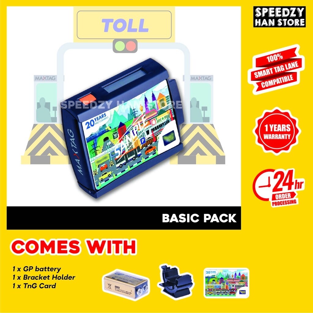 MaxTag Smart Tag Smarttag Touch n Go Toll - Basic Pack | Lazada