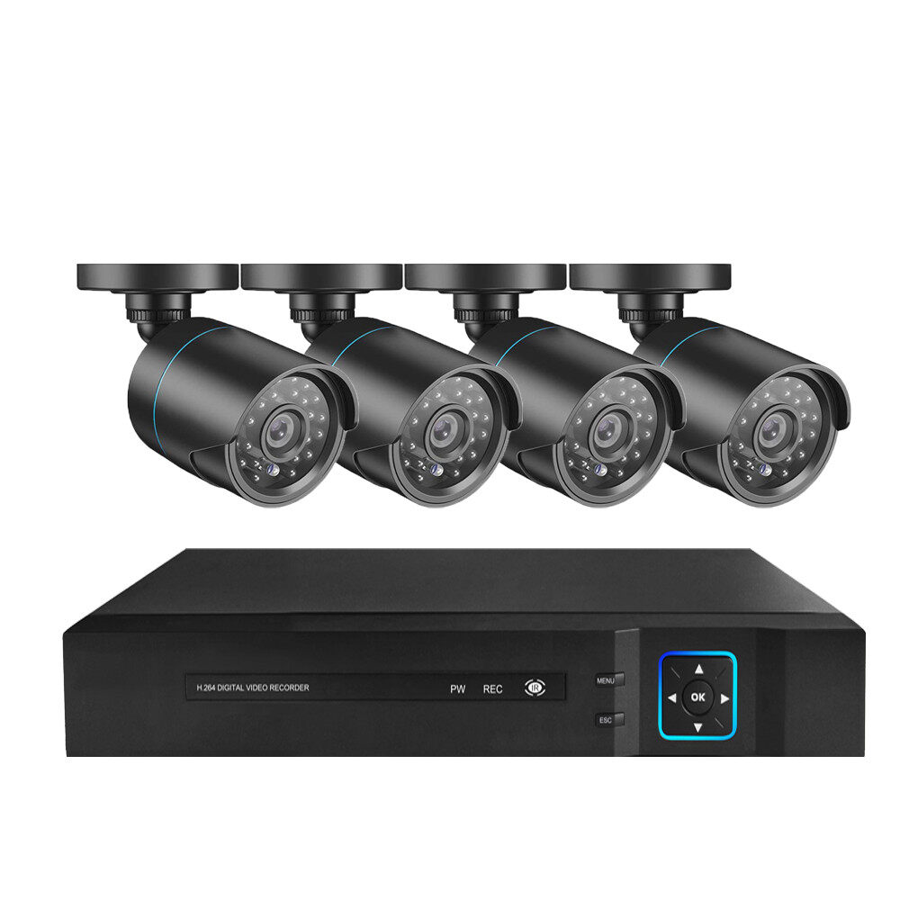 4CH AHD Outdoor CCTV Camera System 1080P security Camera DVR Kit CCTV ...