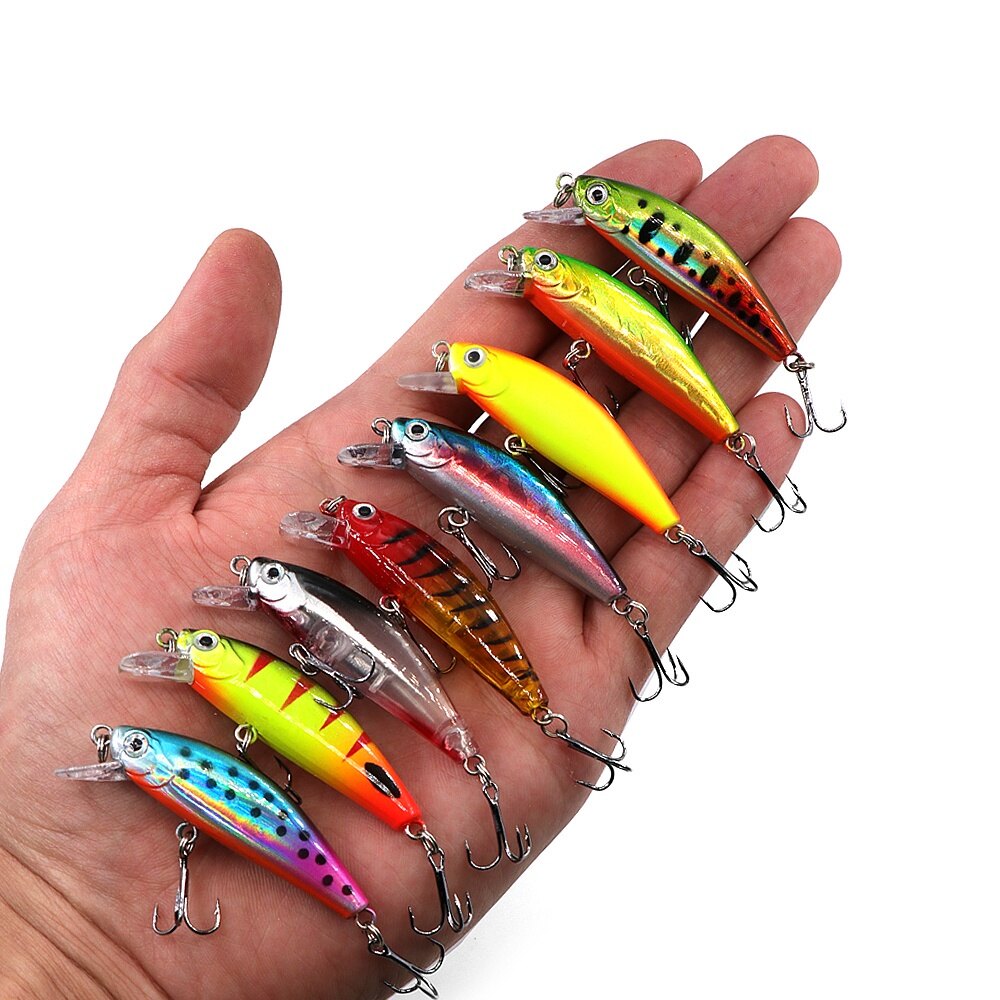 Fishing Lure Minnow 6.7g5.5cm Slow Sinking Water Long Throw Lure Hard ...