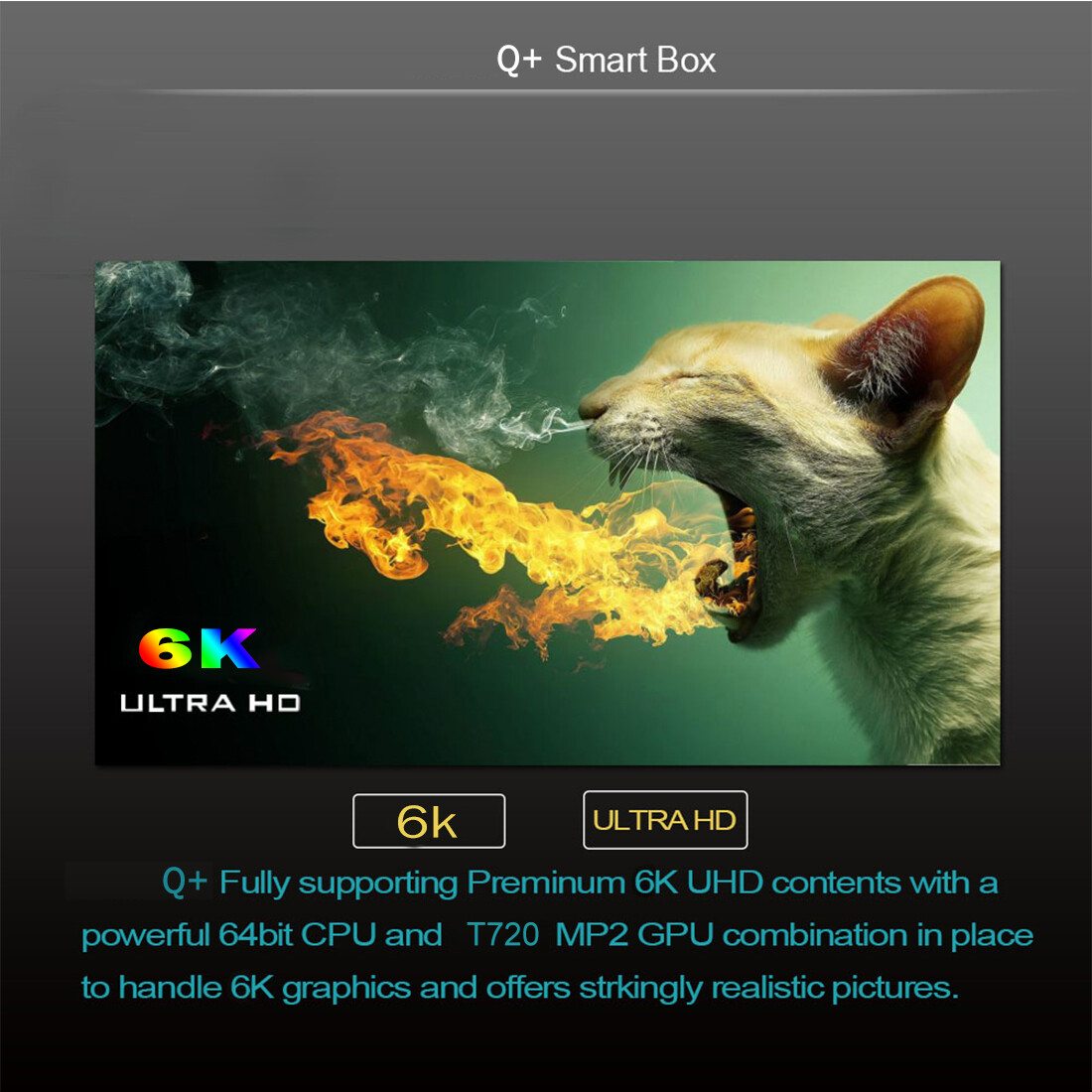 Q Plus Android 9.0 Smart Box 4G+64GB 4G+32GB Wifi 6K Android Box 1080p ...