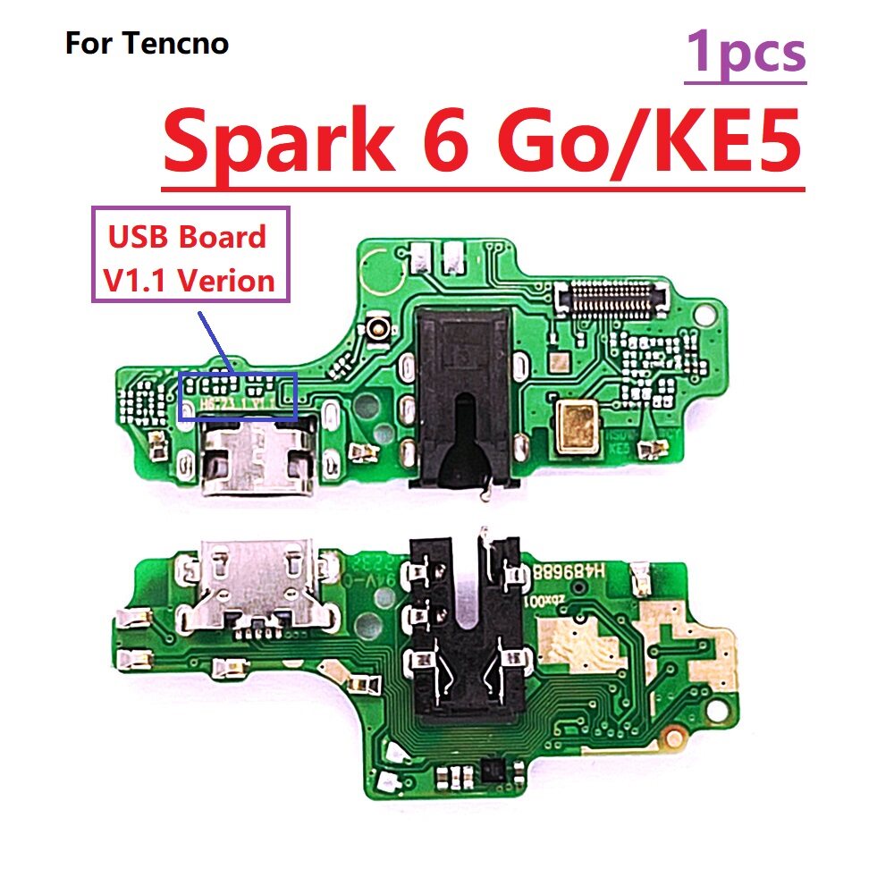 For Tecno Spark 6 Go KE5 KE5j KE5k USB Dock Charging Port Charger Board ...