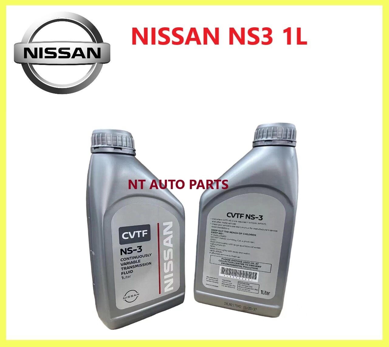 100% ORIGINAL NISSAN NS-3 NS3 1LITRE 1L 1LITER AUTO TRANSMISSION FLUID ...