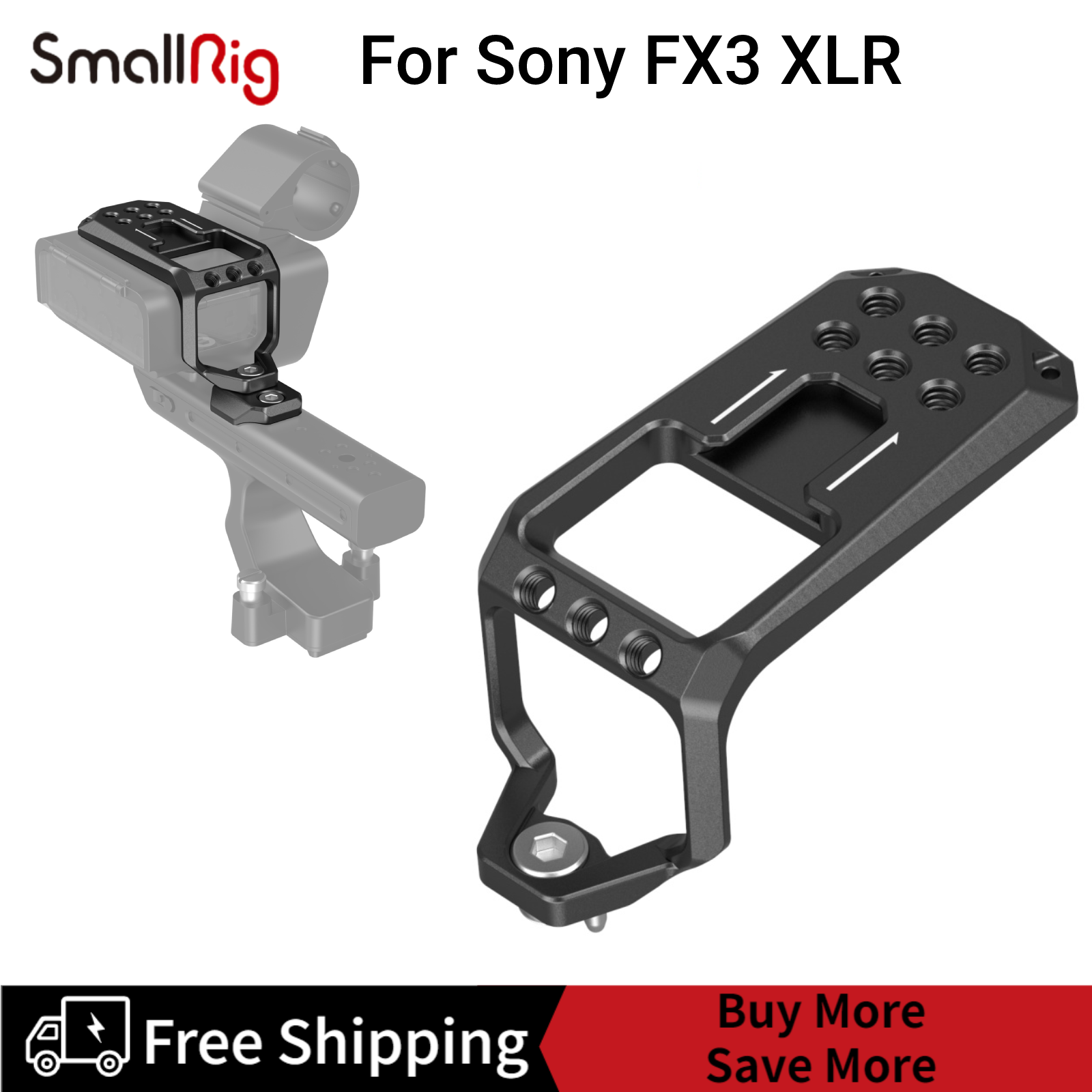 SmallRig FX3 / FX30 XLR Handle Top Plate for Sony FX3 / FX30 XLR Unit ...