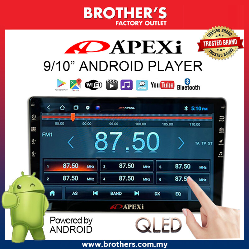 Apexi Car Android Player 9 / 10" inches QLED Touchscreen Universal High ...