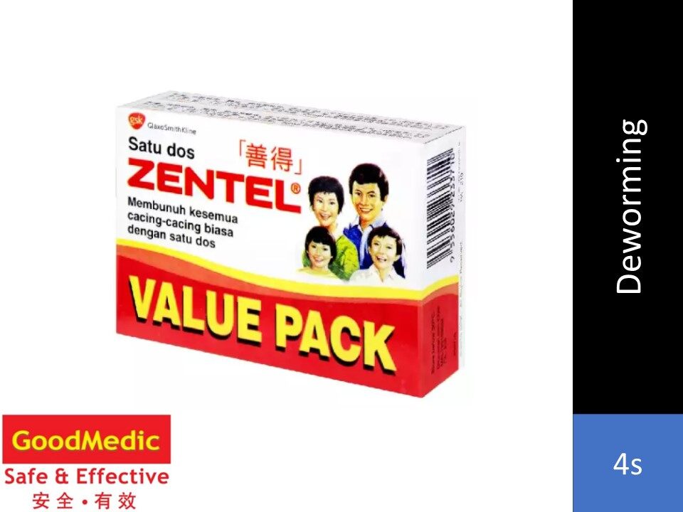Zentel (suspension 10mL or chewable tablets 2 x 2s) | Lazada