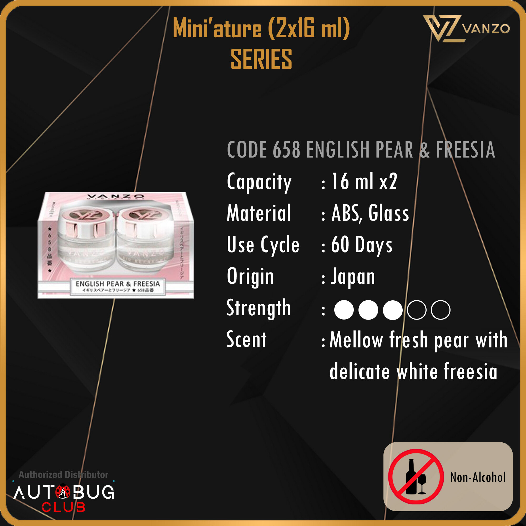 (100% Original) VANZO Car Home Perfume Air Freshener Aroma Diffuser ...