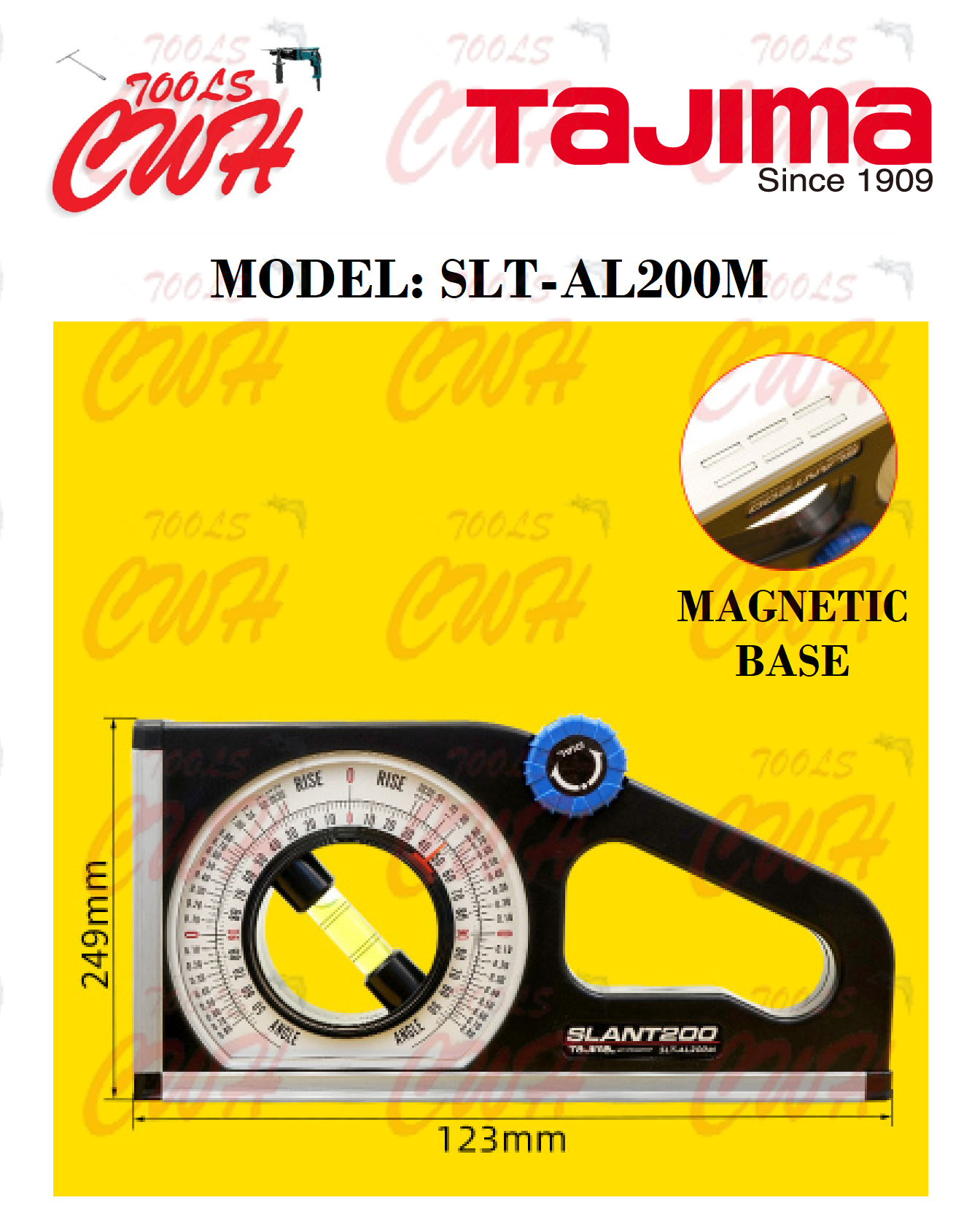TAJIMA ROTARY ANGLE METER LEVEL BALANCER SLOPE INCLINOMETER MEASURE ...