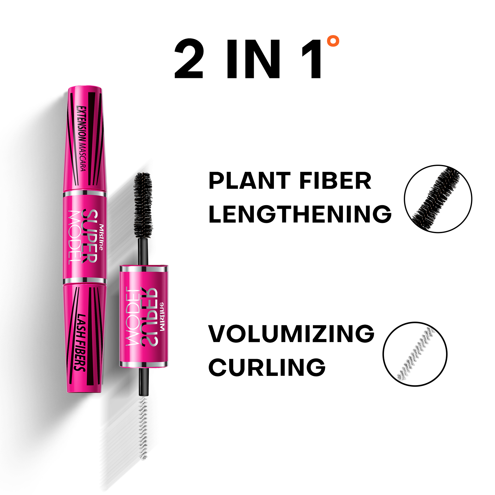 MISTINE Super Model Curl-lasting Waterproof Mascara 5.5g Thick Eyelash ...