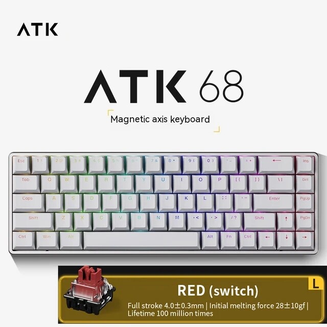 ATK ATK68 Game Keyboard Magnetic Switch, Aluminum Alloy Mechanical ...