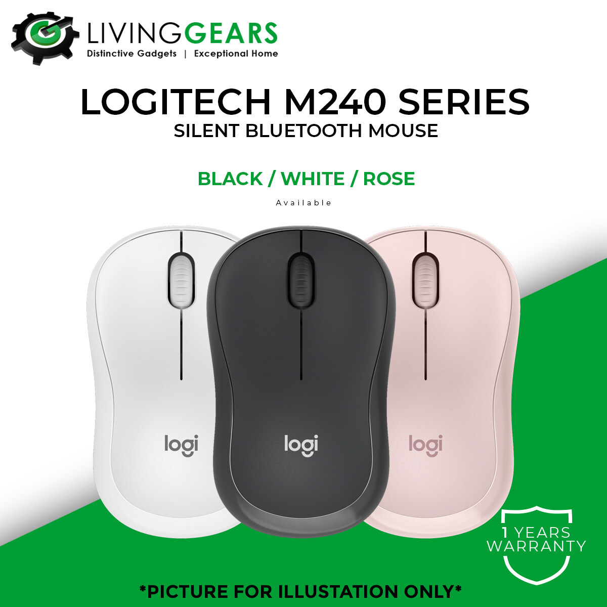 Logitech M221 / M240 Silent Plus Wireless Mouse For PC Desktop | Lazada