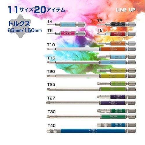 เรือ (เรือ) หน้าเดียว Torx Goสายบิต T6H × 65 1ชิ้น GSVT06SH - want jp ...