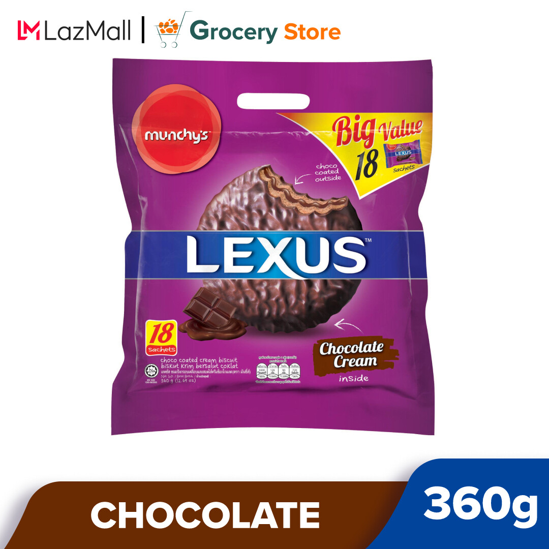 Munchy's Lexus Choco Coated Cream Biscuits 360g | Lazada