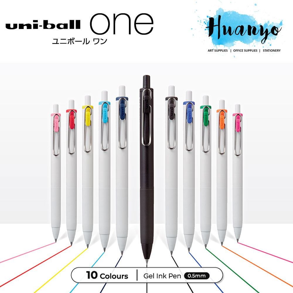 Uni Uni-ball One Retractable Colour Ink Gel Pen 0.5mm UMN-S-05 (Per PCS ...