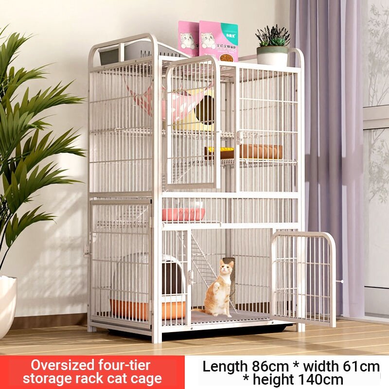 Cat Cage Large Sangkar Kucing Besar 2 3 Tingkat 4 Level Pets Cages Cat ...