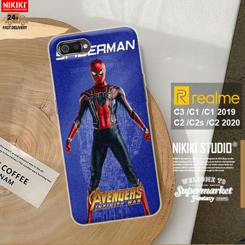 Nikiki สำหรับ realme C3 softcase realme C1 2019 กรณี realme C2 2020 กลับ realme C2S ปก HP ปลอก ...
