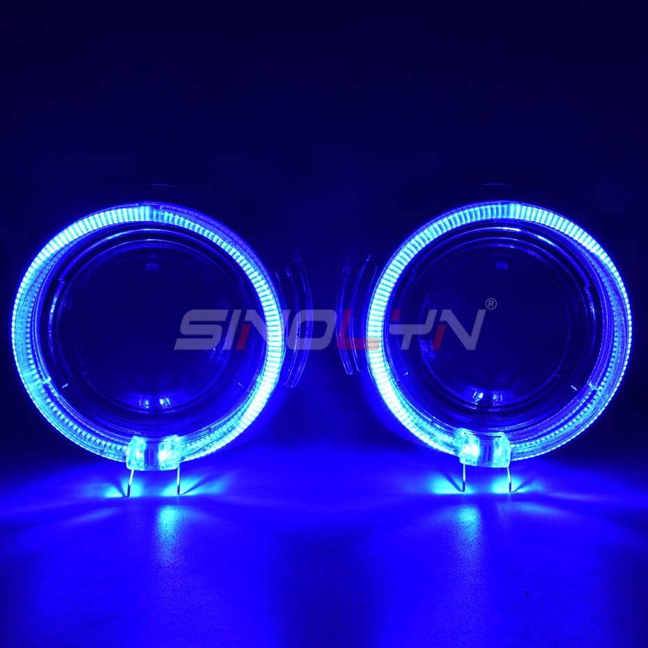 Sinolyn Angel Eyes Projectors Lenses For Headlights H4 H7 3 Inch Bi ...