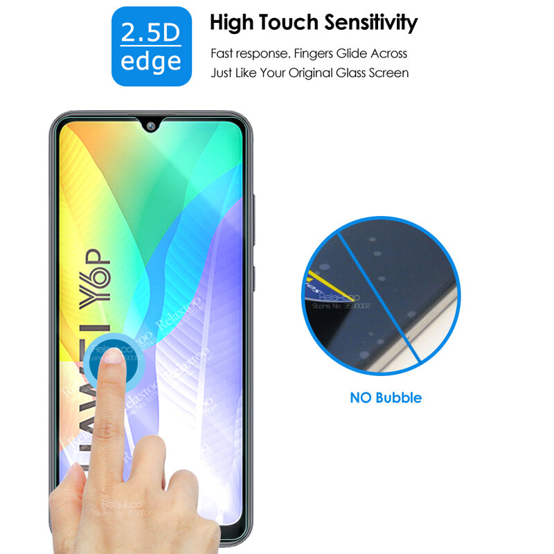 For Huawei Y5P Y6P Y7P Y8P Y6s 2020 2pcs 9H HD Screen Protector ...