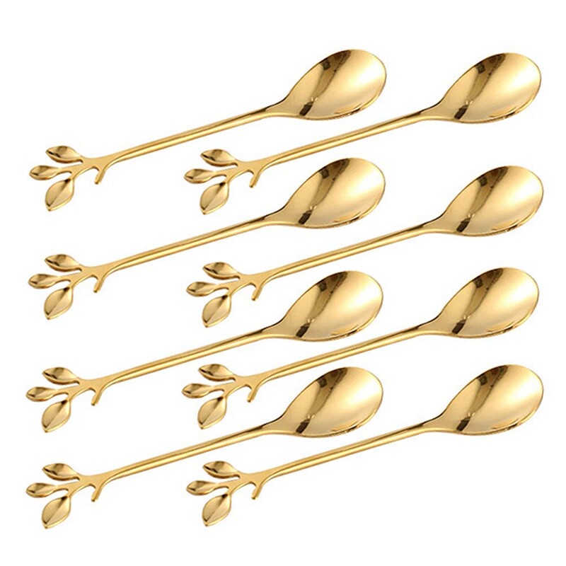 Ice-Cream Tea Stirring Spoons Retro Dessert Demitasse Espresso Spoons ...