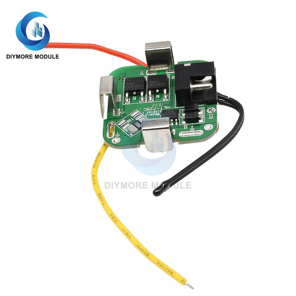 BMS 4S 14.8V 2MOS 18650แบตเตอรี่ลิเธียมชาร์จแผ่นป้องกัน DC Plug In ...