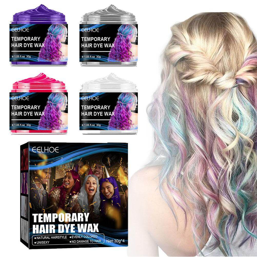 Temporary Hair Color for Kids Pink Purple Silver Grey Hair Color Wax ...
