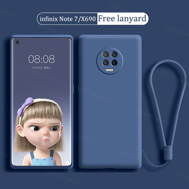 สำหรับ Infinix Note 7/X690เคสโทรศัพท์ซิลิโคนเหลวซิลิโคนนุ่มฝาหลัง Pure ...