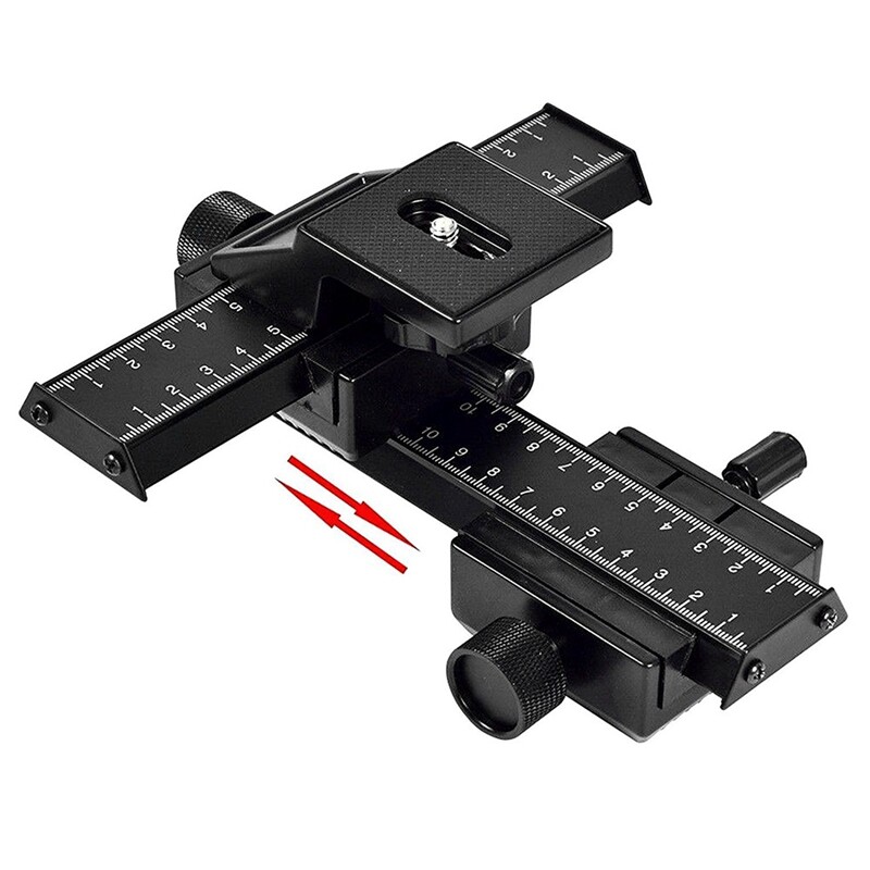 Pro 4-Way Macro Focusing Focus Tripod Rail Slider Head /Close-Up for ...