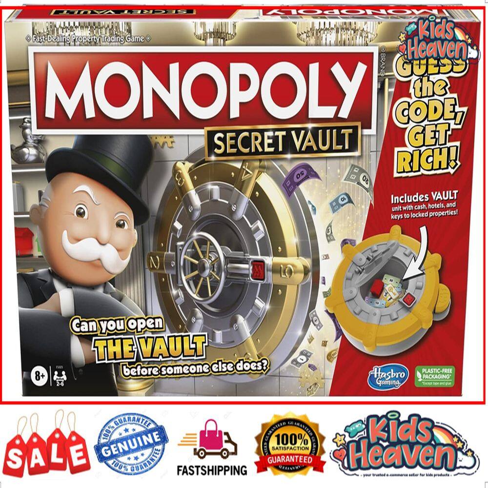 Monopoly Secret Vault Board Game (100.0% Original) | Lazada