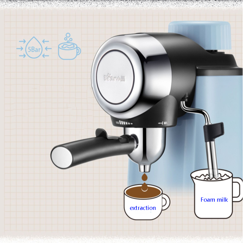Automatic Italian Coffee Machine Mini Home Milk Tea Extraction Hot and ...