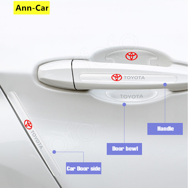 Ann-Car 4ชิ้นเซ็ตมิตซูบิชิมือจับประตูรถที่ครอบภายในชามป้องกันรอยขีดข่วน ...