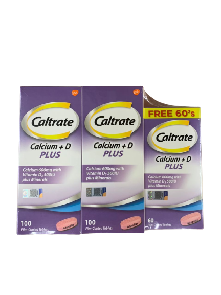 CALTRATE 600 PLUS (Calcium Supplement + Vitamin D + Minerals) | Lazada