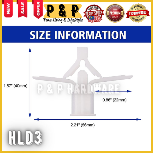 Heavy Duty Partition Wall Plug Butterfly Wall Plug Plaster Ceiling | Lazada