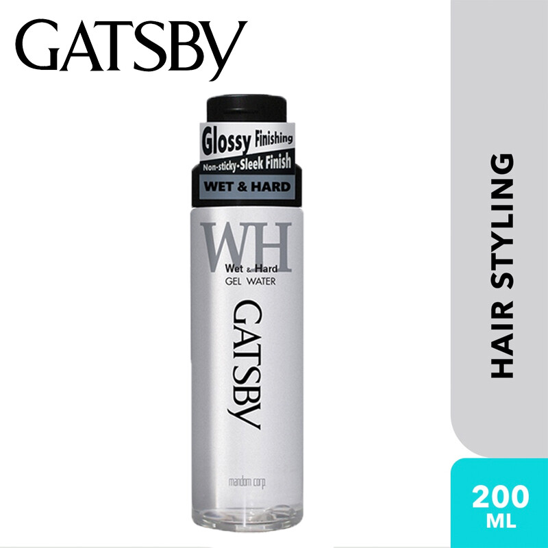 Gatsby Gel Water 200ml Wet Hard Super Hard Long Lasting Gel Rambut Air ...