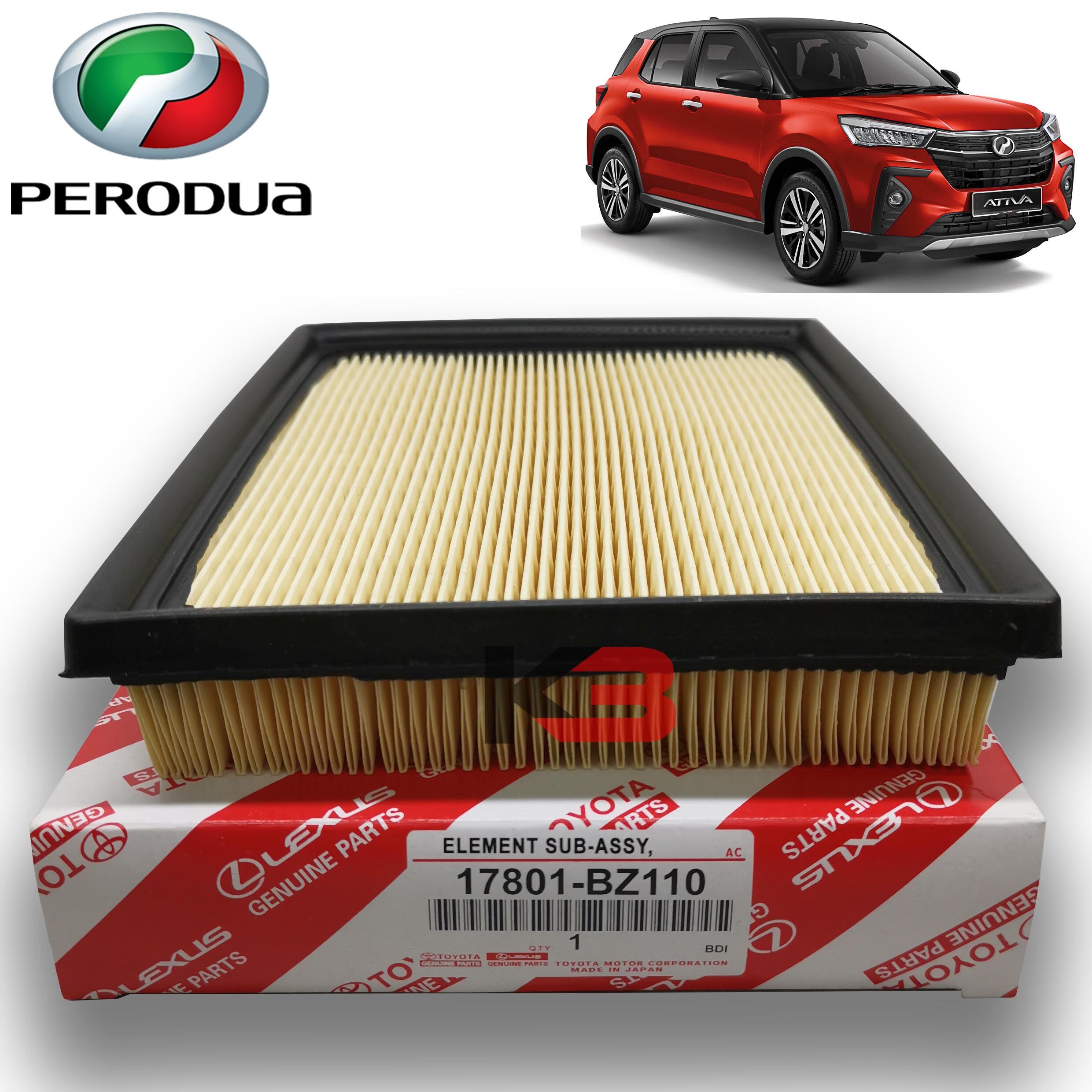 PERODUA ATIVA 1.0T AIR FILTER ( 17801-BZ110 ) | Lazada