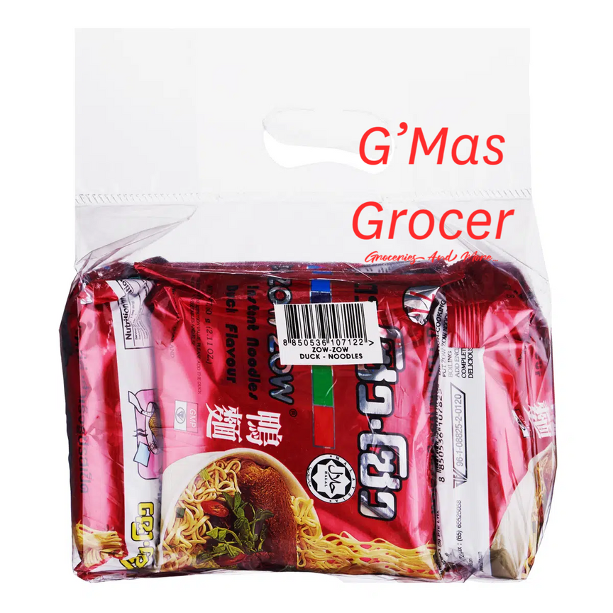 Zow Zow Duck Flavored Instant Noodle [ Halal Certification ] 泰国鸭面 5X60G ...