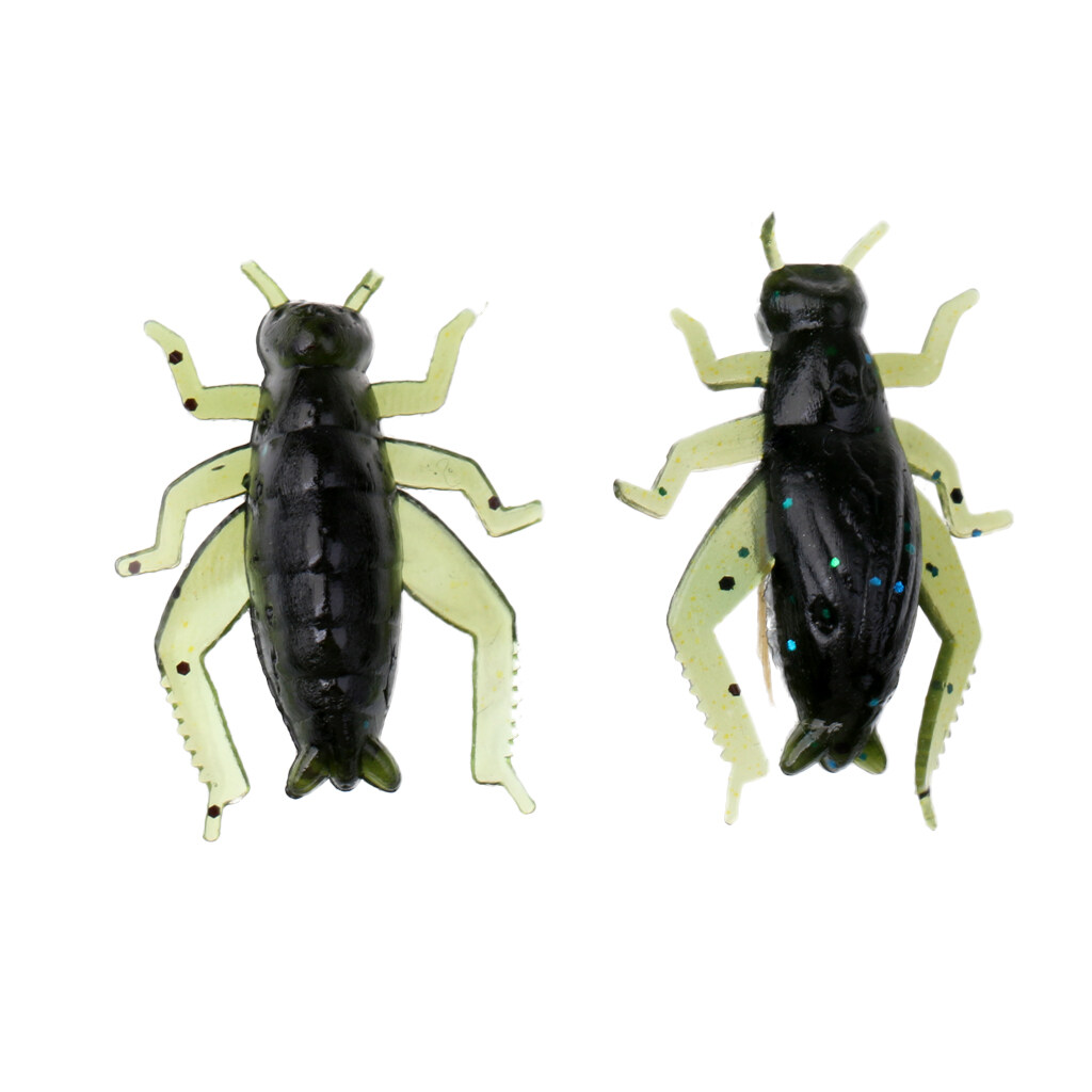 CCClever 100pcs Soft Fishing Lures Cricket Insect Baits Insect Bait ...