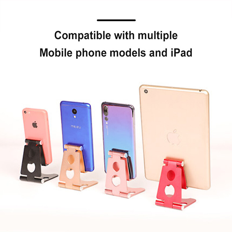 Floveme Aluminum Alloy Phone Holder Desktop Foldable Stand Universal ...