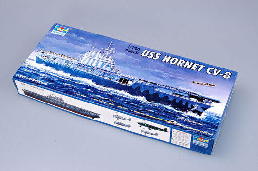TRUMPETER 05727 1/700 WWⅡ USS HORNET ชุดโมเดลเครื่องบินพลาสติก CV-8 ...