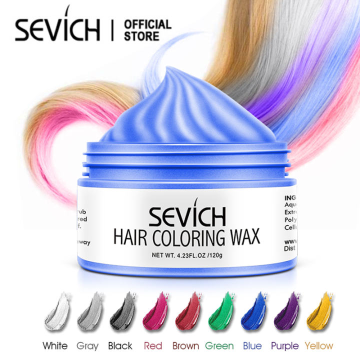SEVICH 10 Colors Temporary Hair Color Dye Wax 120g Men Women Hair ...