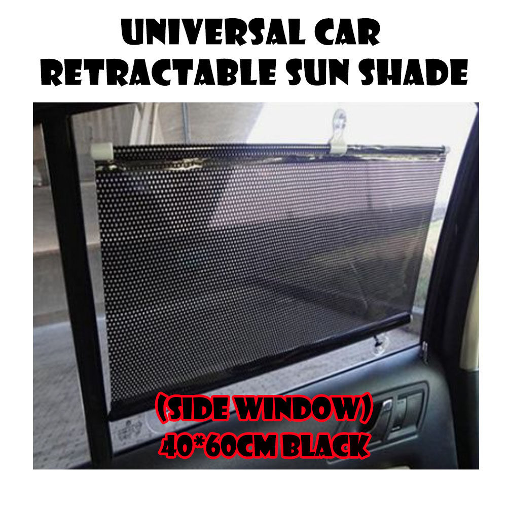 Universal Car Retractable Curtain Rear Window Roller Sun Shade ...