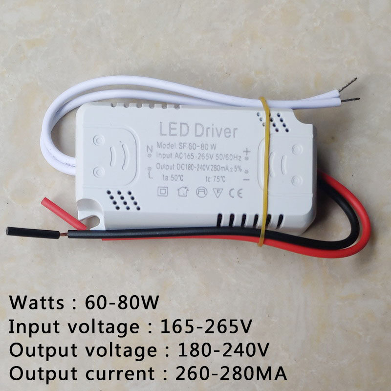 LED Driver 300mA Board 8-24W 20-36W 30-50W 36-60W 70W 60-80W LED Power ...