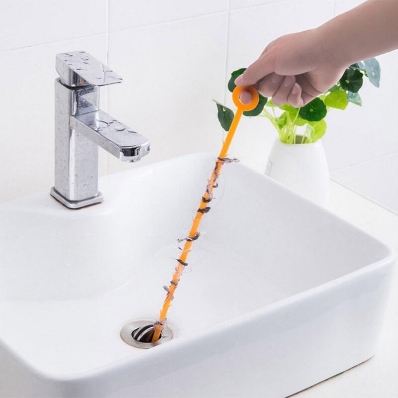 1Pcs Kitchen Sink Cleaning Hook Sewer Dredging Spring Pipe Hair ...