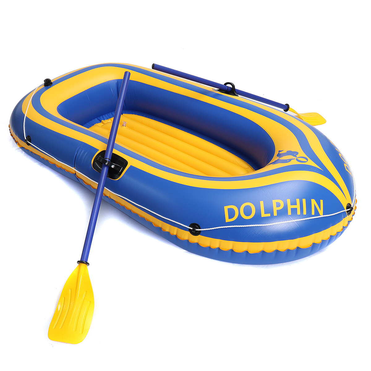 2-Person Inflatable Oared Fishing Boat Kayak River Lake Raft Paddles ...