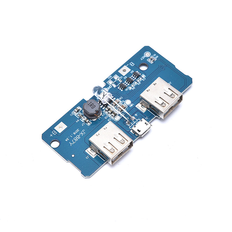LED Dual USB 5V 2.4A 2A 1A Micro/Type-C USB 18650 Charging Module ...